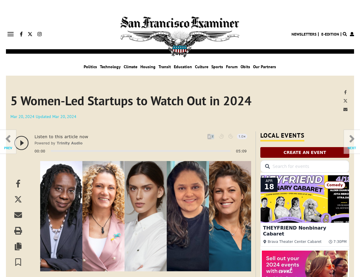 5 Women-Led Startups to Watch Out in 2024 - Tulipon